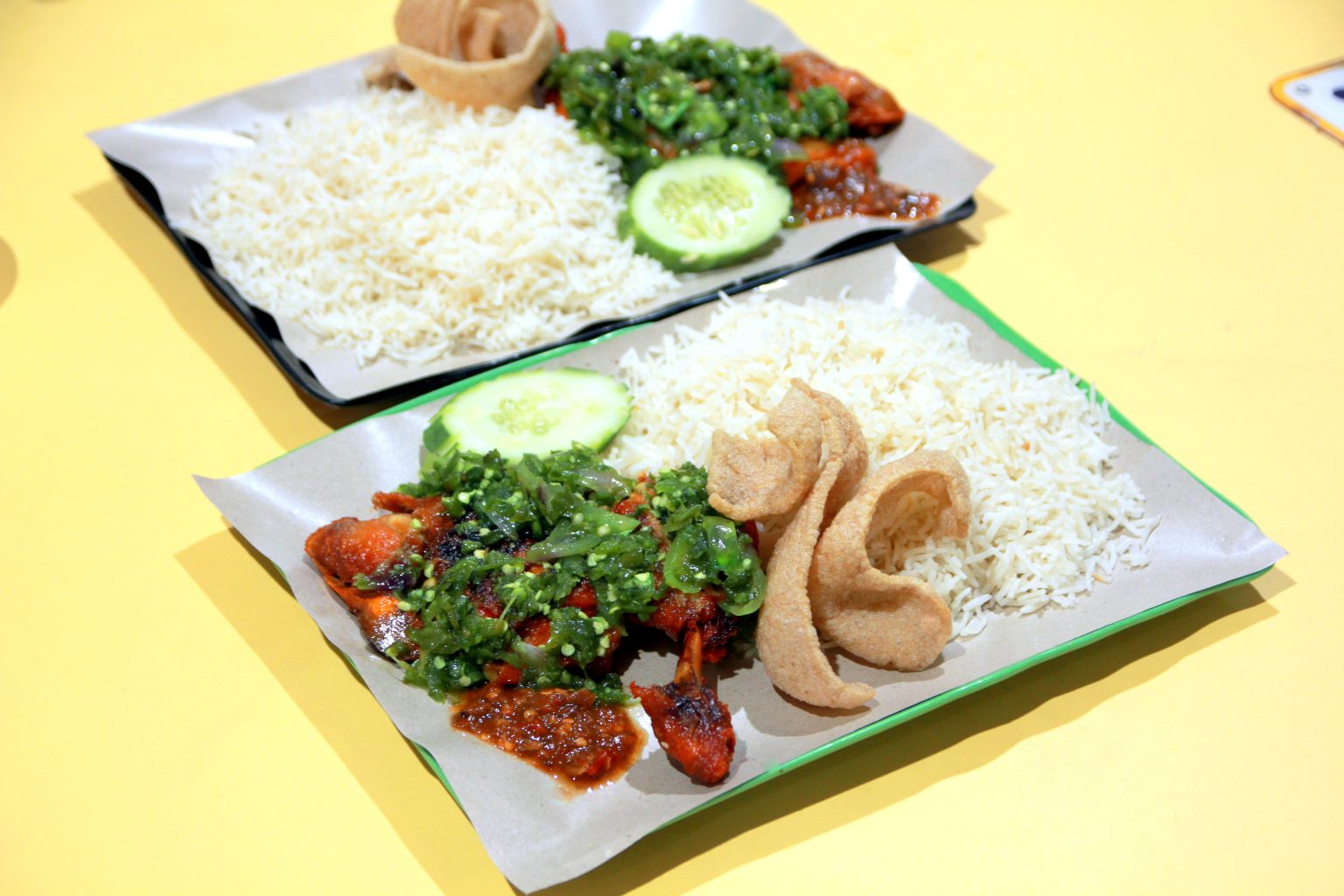 Green Chilli Chicken Rice - A Hidden (Green) Gem - The Halal Food Blog